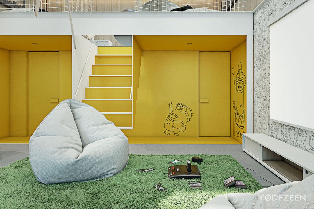 Adorable Apartment Design For Kids With Lots Of Funny Accents - RooHome