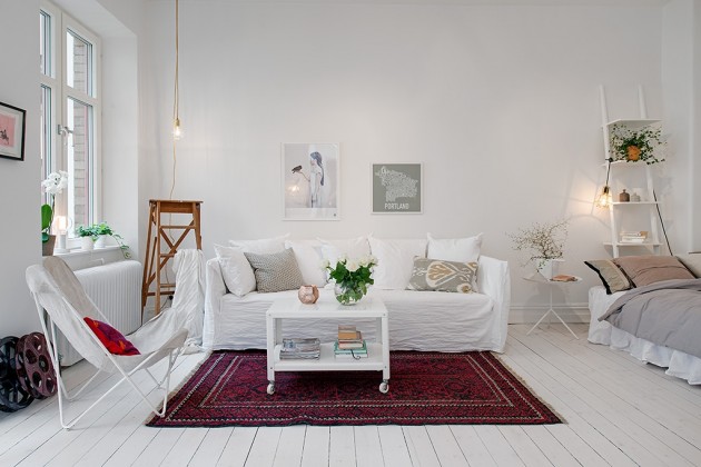 Nordic Living Room Interior Design Bring Out a Cheerful Impression ...