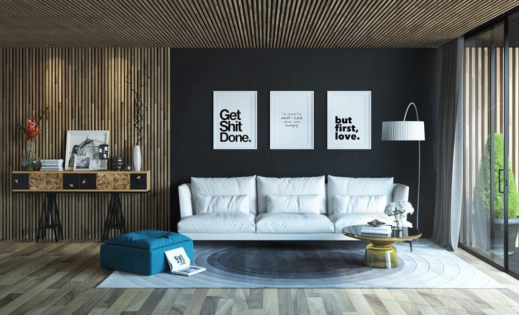 15 Dark Living Room Decorating Ideas Arranged With Charming Designs ...