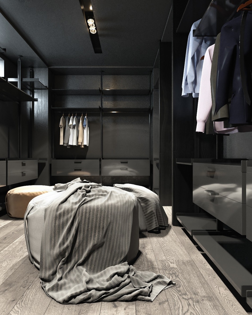 3 Amazing Dark Bedroom Interior Design - RooHome