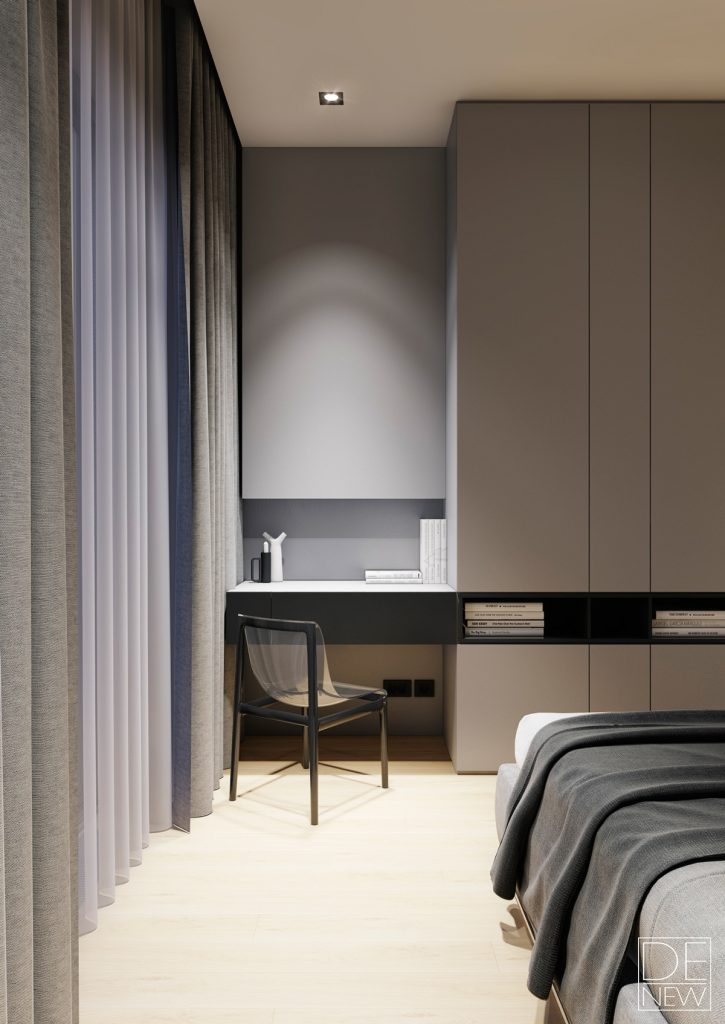 Modern Apartment Design Ideas With The Soft And Sleek Texture - RooHome