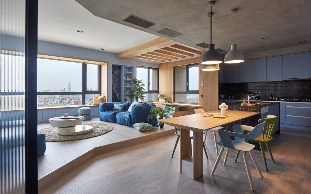 Modern Apartment Design With Colorful Accent That Perfect For Family ...