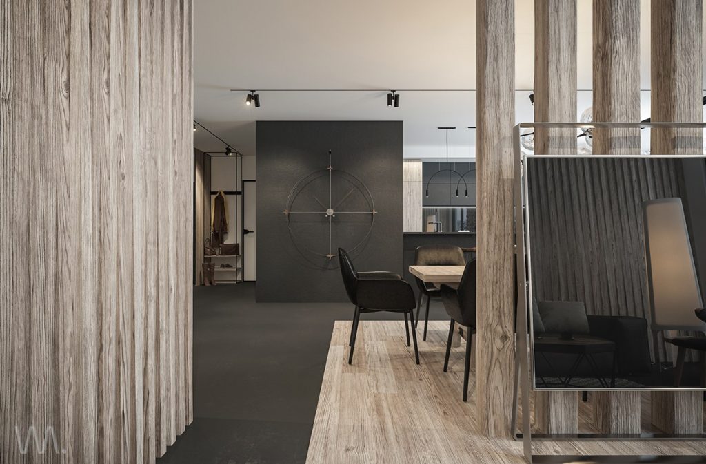 Magnificent Wood Decor For Small Apartment Design - RooHome