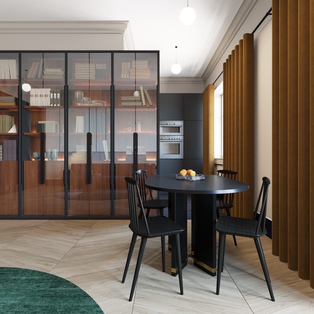 600 Square Feet Apartment Design With Wonderful Maximalist Decorating ...