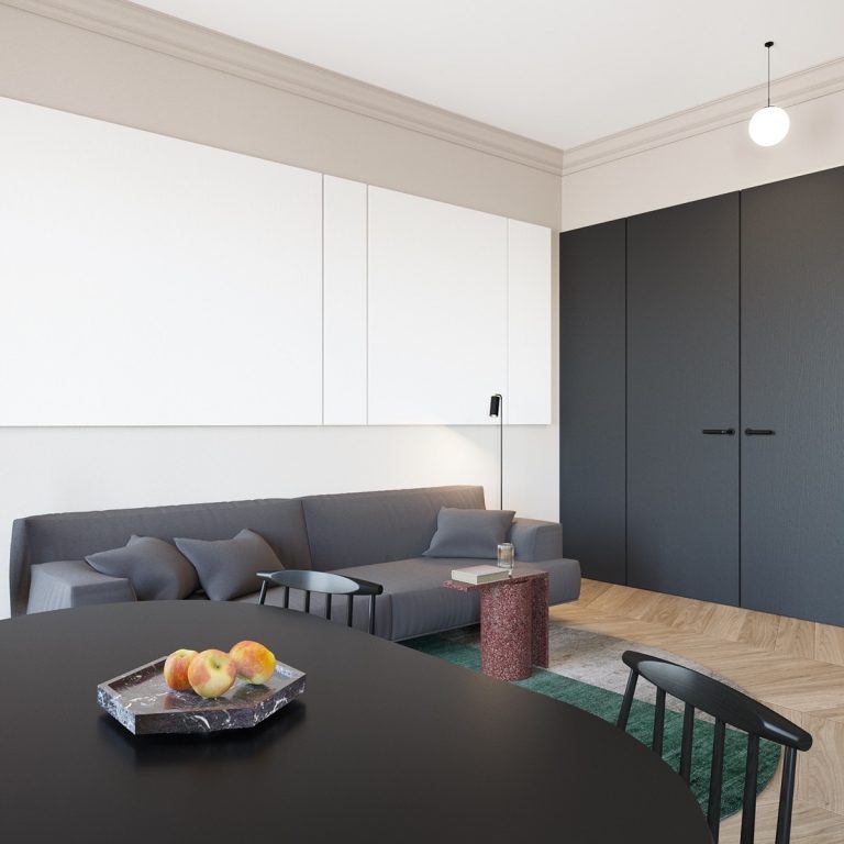 600 Square Feet Apartment Design With Wonderful Maximalist Decorating ...