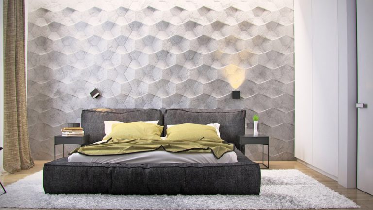 Bedroom Wall Texture Designs Looks So Fancy - RooHome
