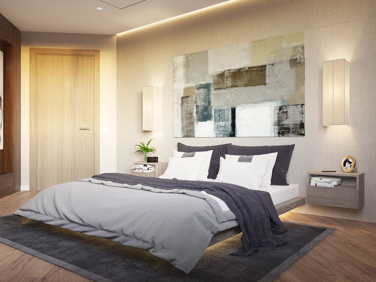 Stunning Bedroom Lighting Design Which Makes Effect Floating Of The Bed Stunning Bedroom Lighting Design Which Makes Effect Floating Of The Bed