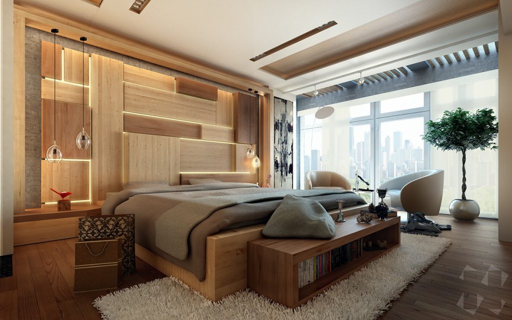 Stunning Bedroom Lighting Design Which Makes Effect Floating Of The Bed ...