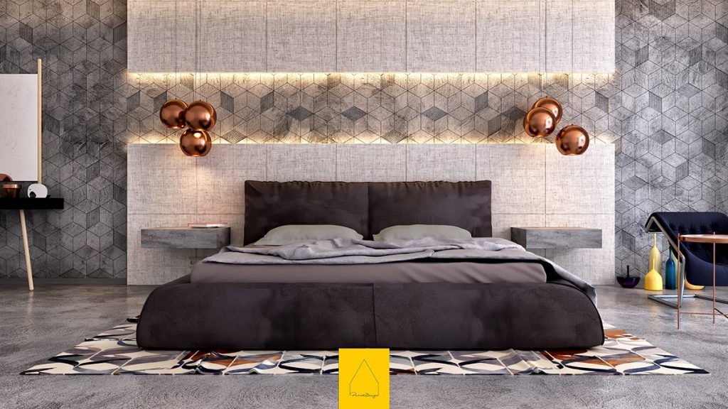 Stunning Bedroom Lighting Design Which Makes Effect Floating Of The Bed ...