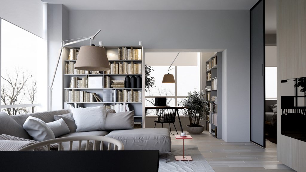 Small Apartment Design Concept With Light Interiors - RooHome