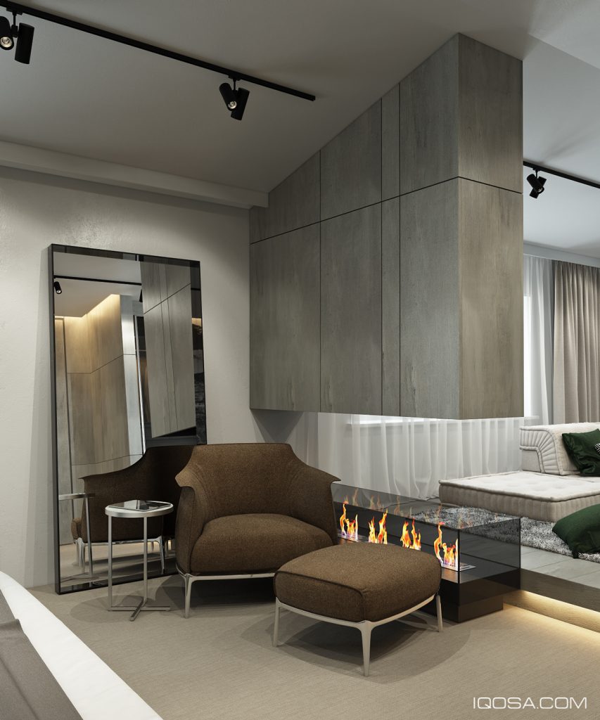 Home Interior Design Combining With Cool Wall Texture And Soft Color ...