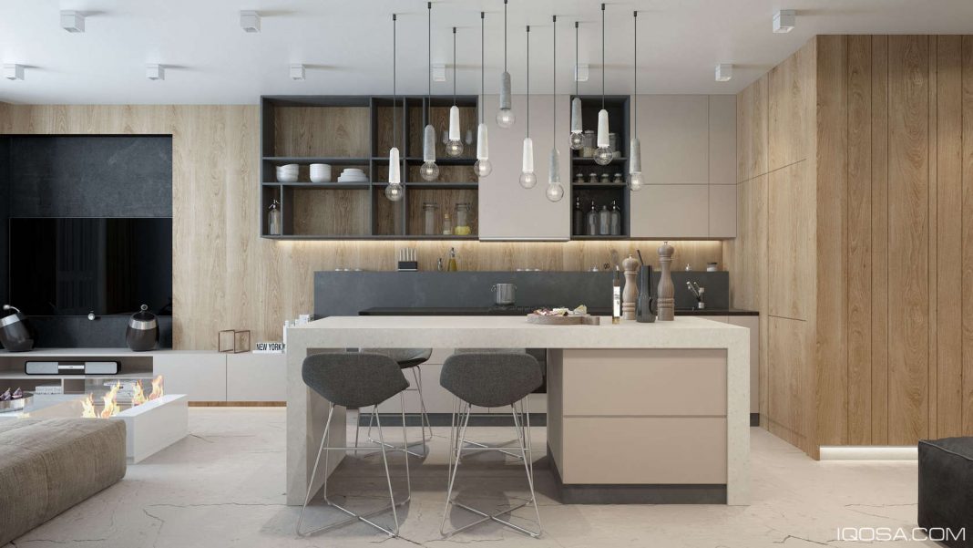 Luxury Small Studio Apartment Design Combined Modern and Minimalist ...