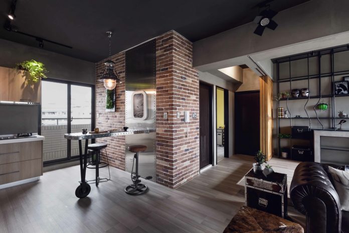 Fabulous apartment design decorated by industrial feel and modern ...