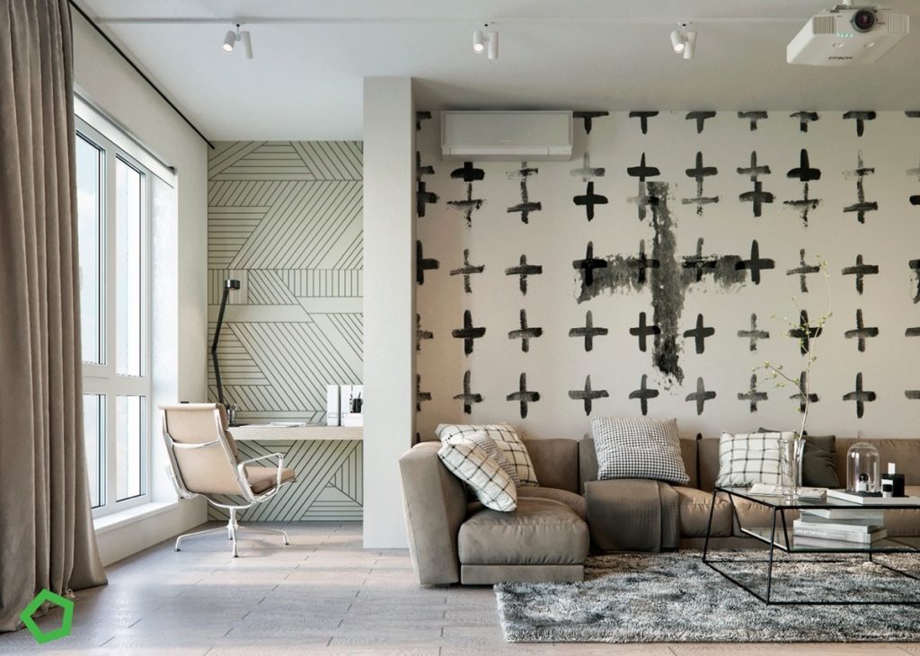 Gorgeous Apartment Design By Using a Contemporary Furniture Showing ...