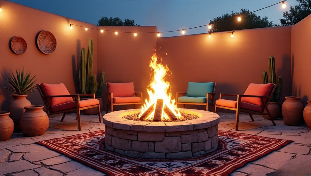 How to Build a Fire Pit Oasis with Southwestern Flair - RooHome